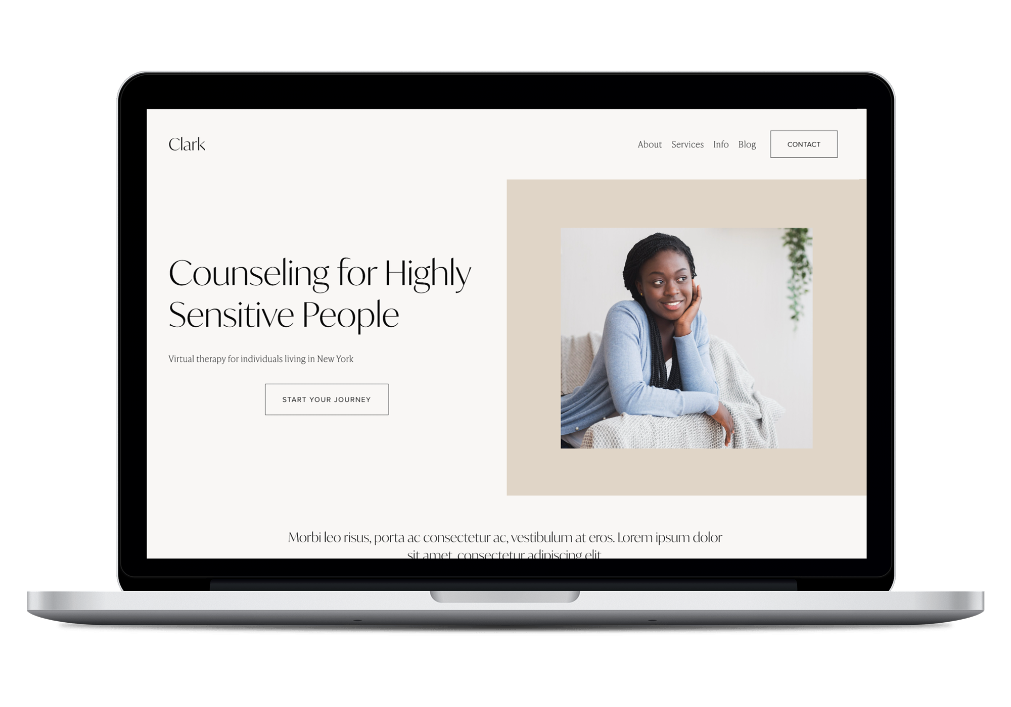 Clark Template | Discover Easy Customization — Therapist Site Toolbox