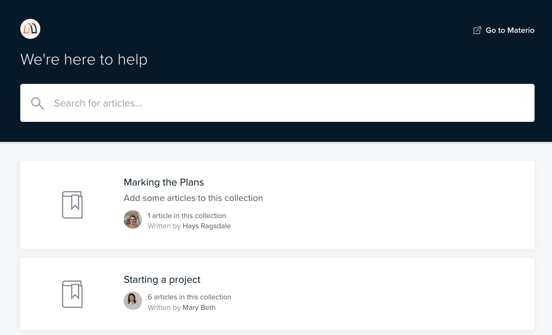 Materio Help — Materio