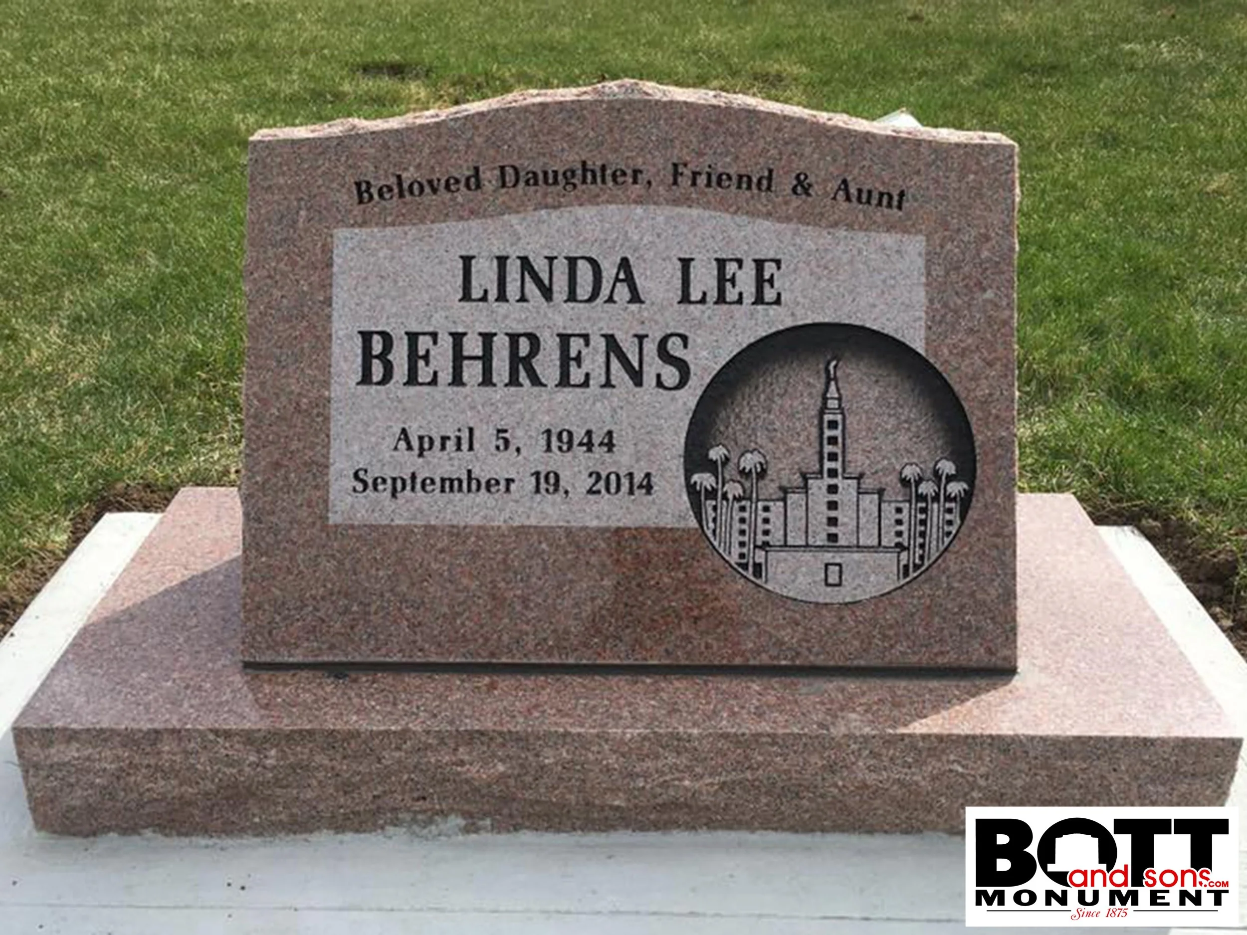 Slant with a Base Styles — Bott and Sons Monument