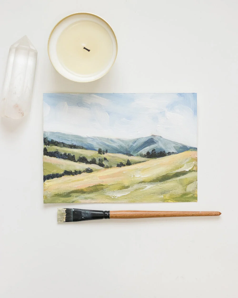 small landscape painting 5x7 — Weronika Zubek Fine Art