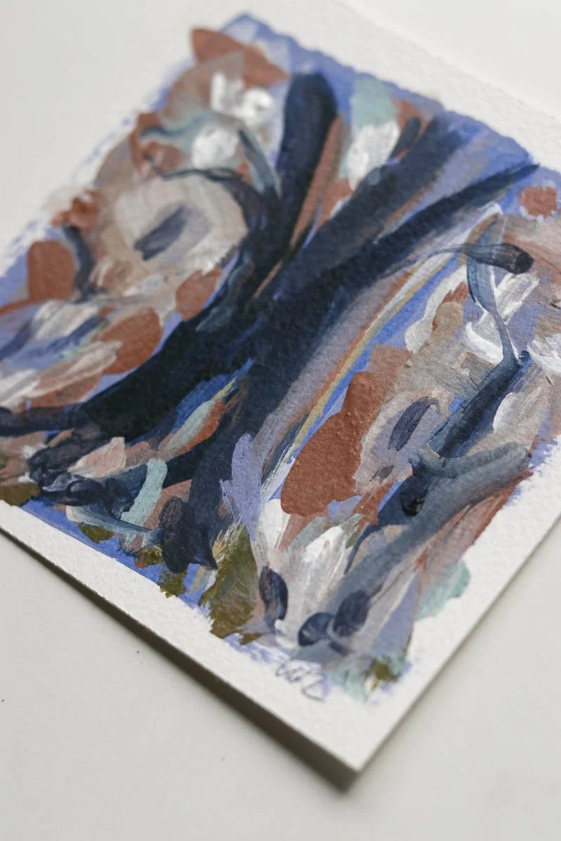 "Small Tree" 4x4 Unframed — Weronika Zubek Fine Art