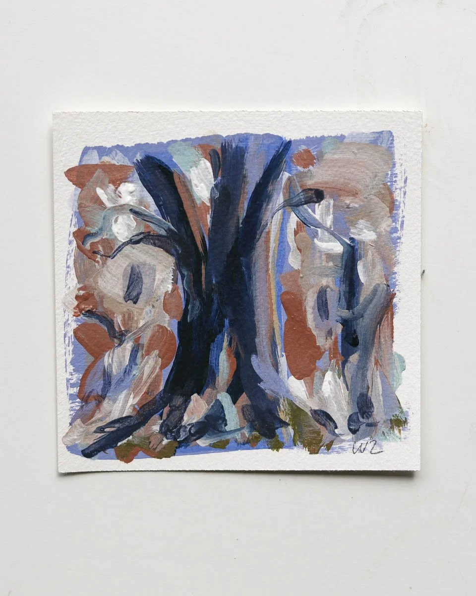 "Small Tree" 4x4 Unframed — Weronika Zubek Fine Art