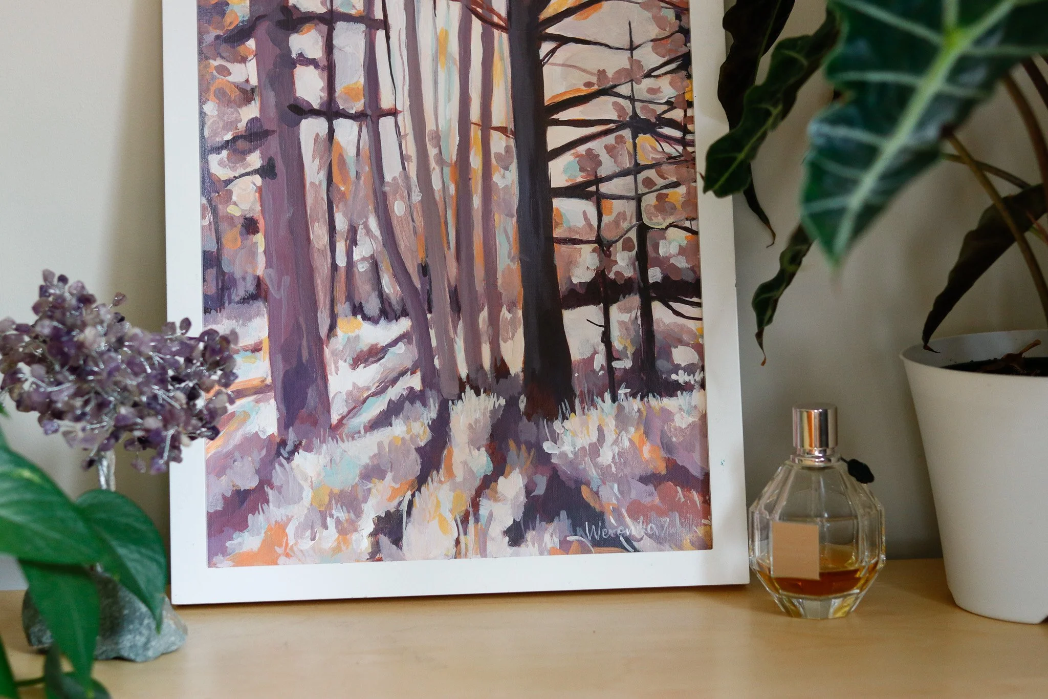 "Small Tree 2" 4x4 Unframed — Weronika Zubek Fine Art