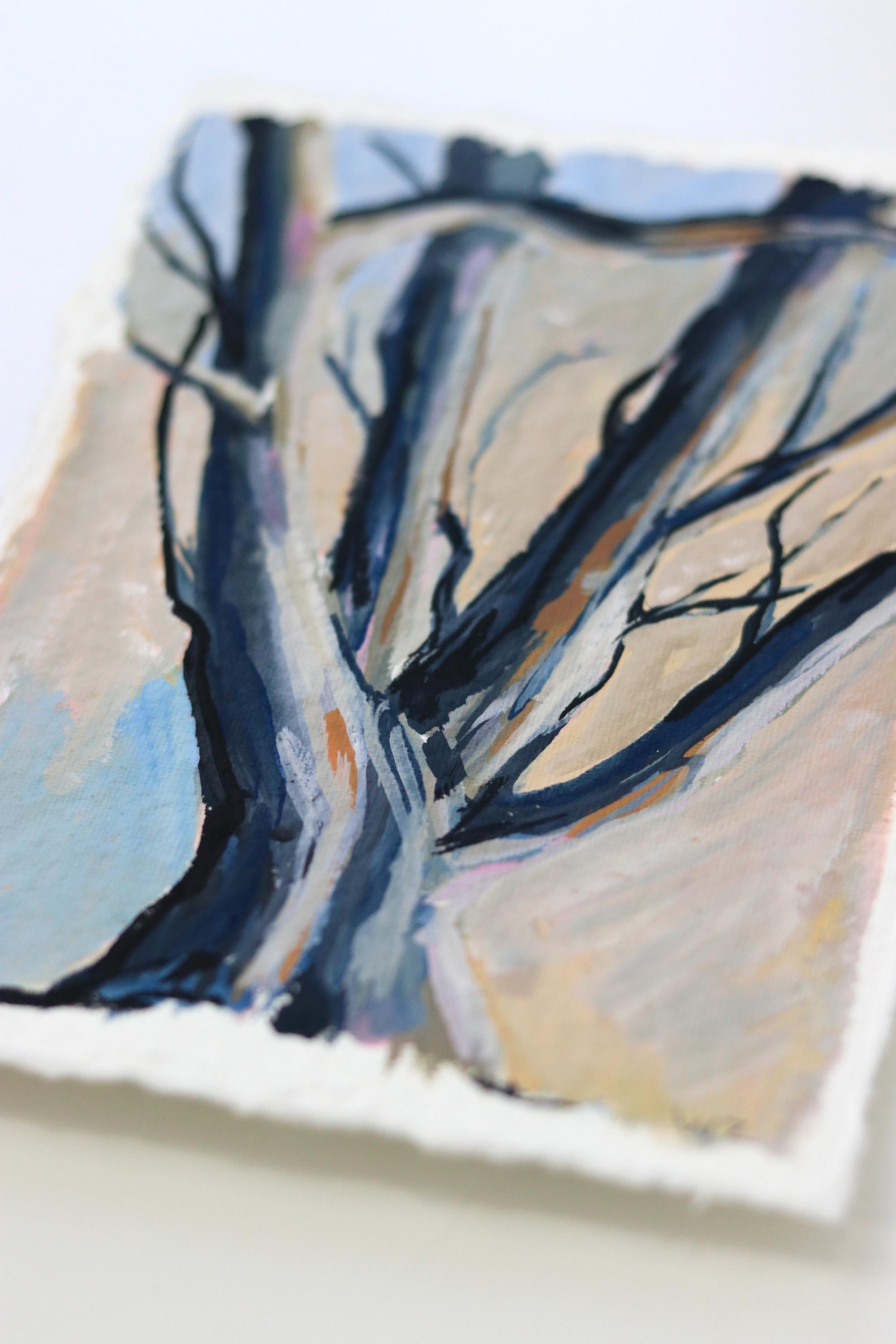 "Small Tree 2" 4x4 Unframed — Weronika Zubek Fine Art