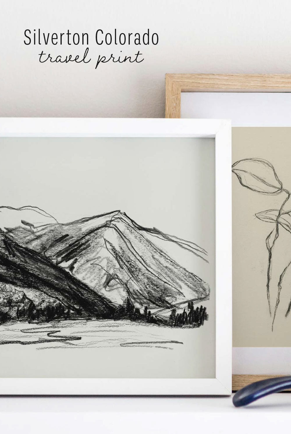 Silverton Colorado travel art print black and white — Weronika Zubek ...