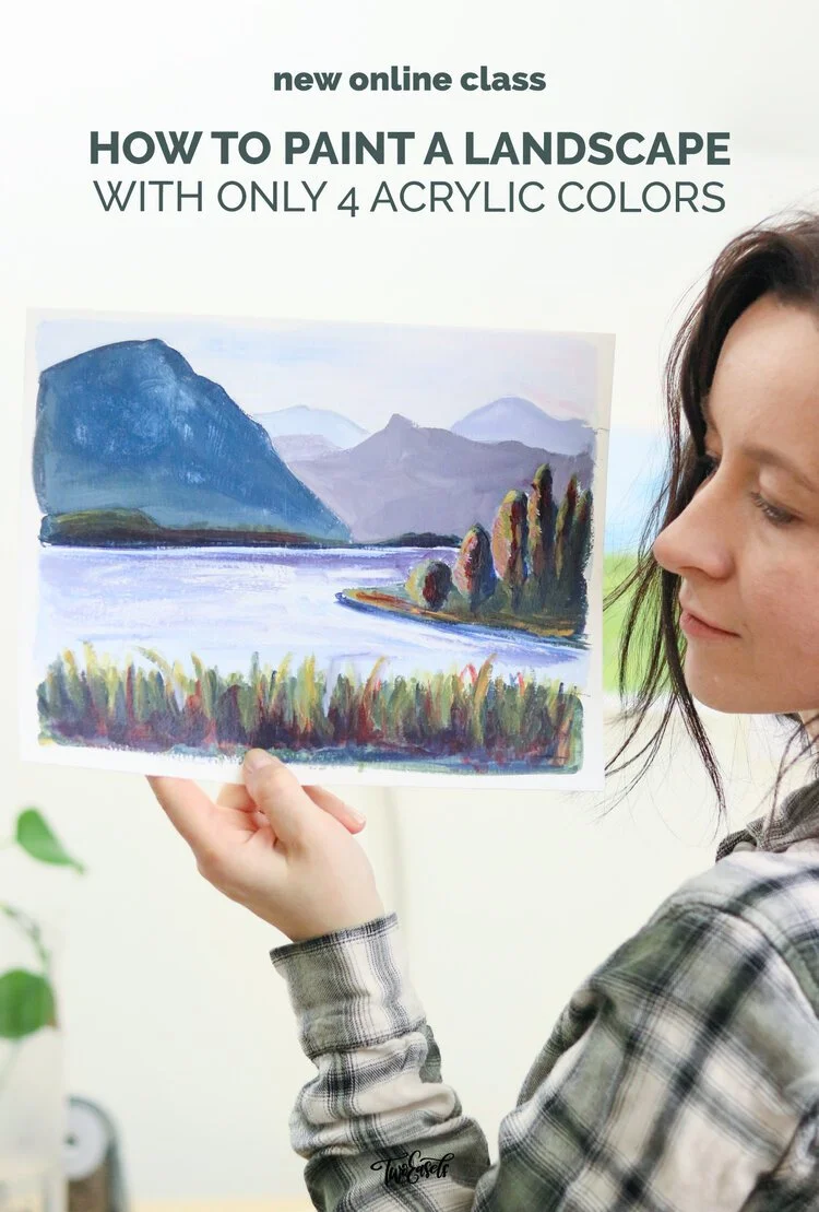 How to paint a landscape with ONLY 4 colors — Weronika Zubek Fine Art