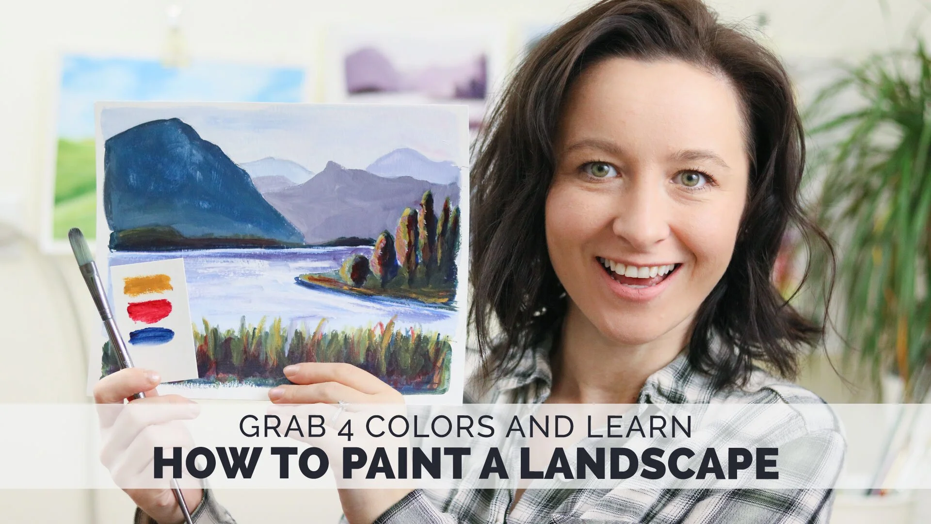 How to paint a landscape with ONLY 4 colors — Weronika Zubek Fine Art