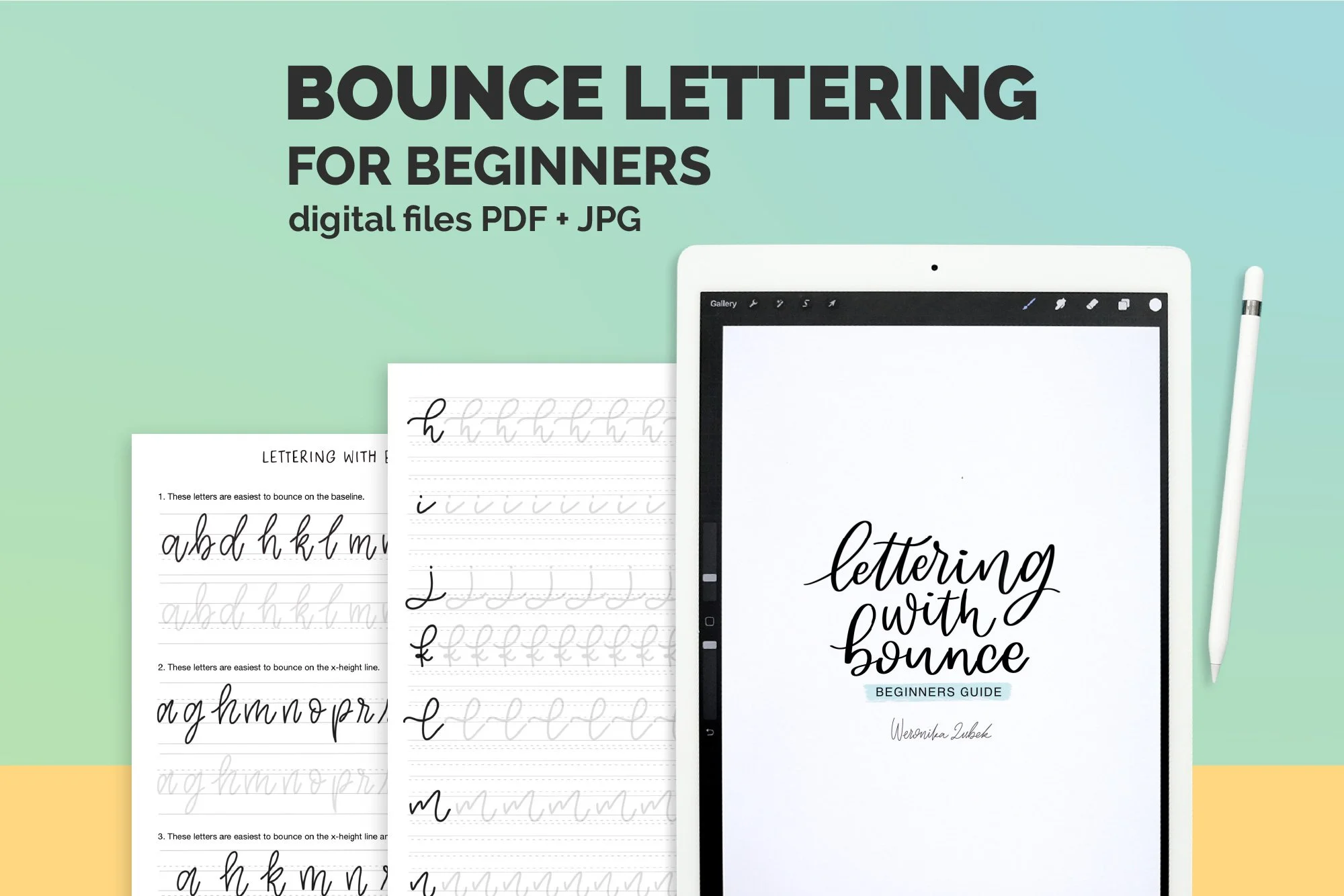 Learn how to bounce those lettering while brush lettering, practice ...