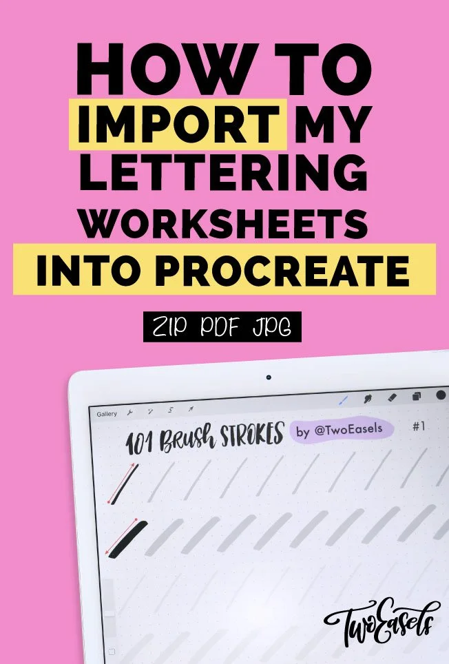 How to import my lettering worksheets into Procreate — Weronika Zubek ...