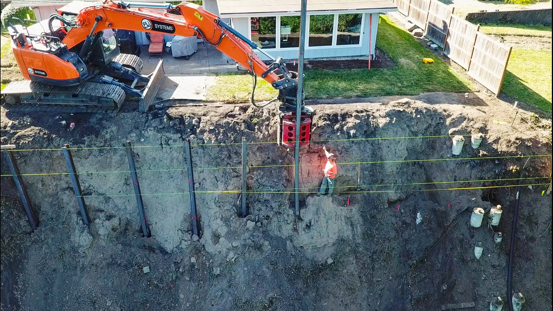 Pile and Helical Tieback Wall, Wilsonville, OR — PLI SystemsPLI Systems ...