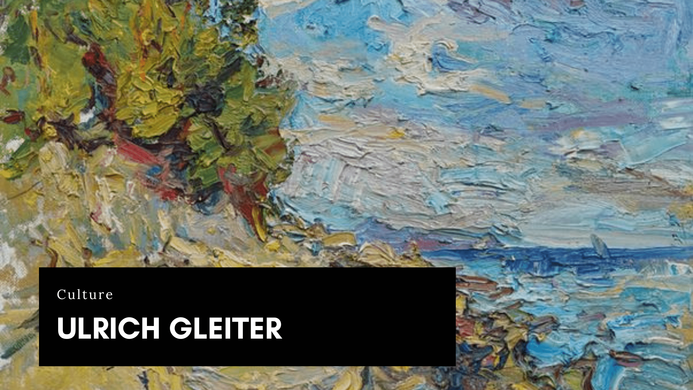 Ulrich Gleiter “MORGENLICHT AM MEER” 2016