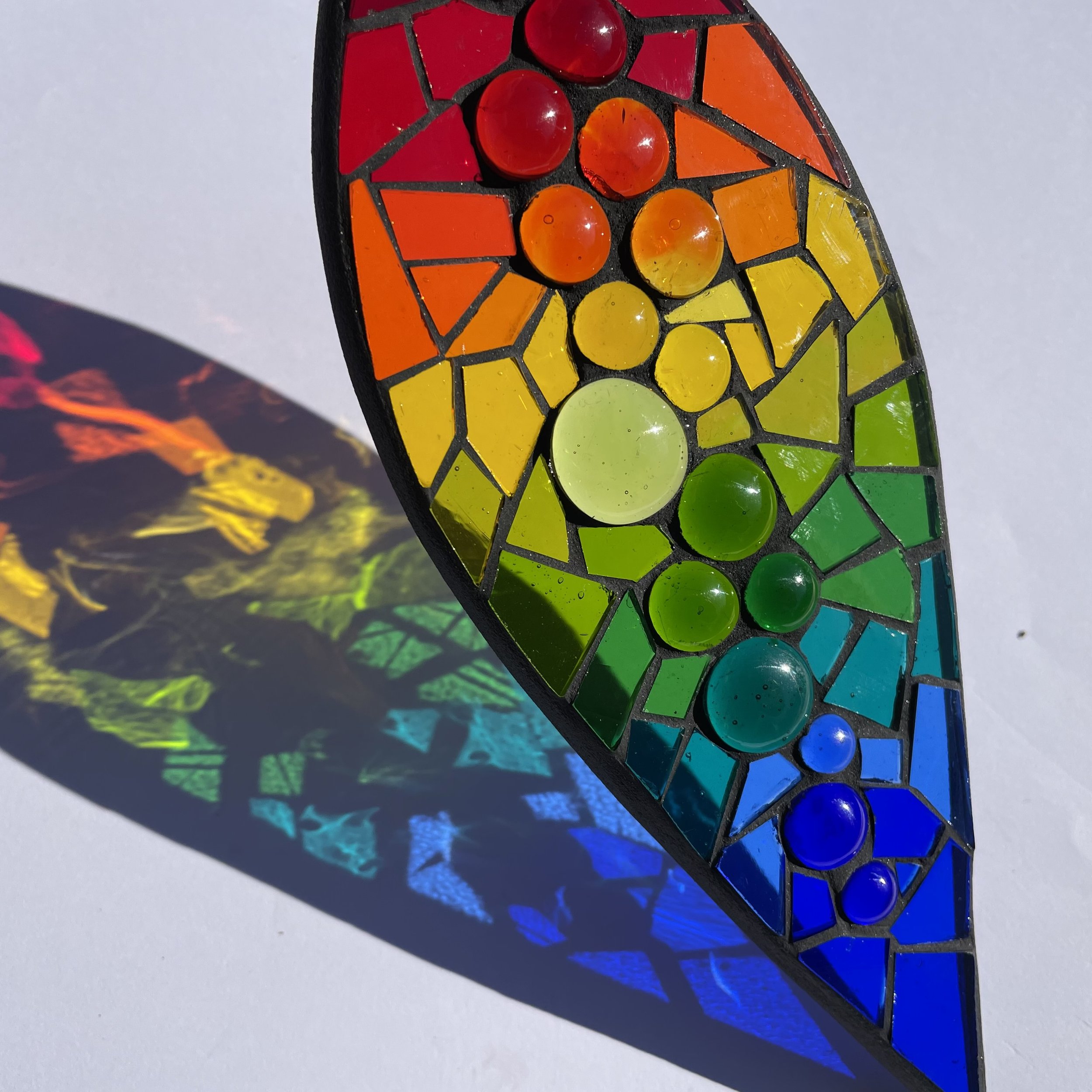 Rainbow Glass Mosaic Suncatcher with Yvette Green — Elmslie House