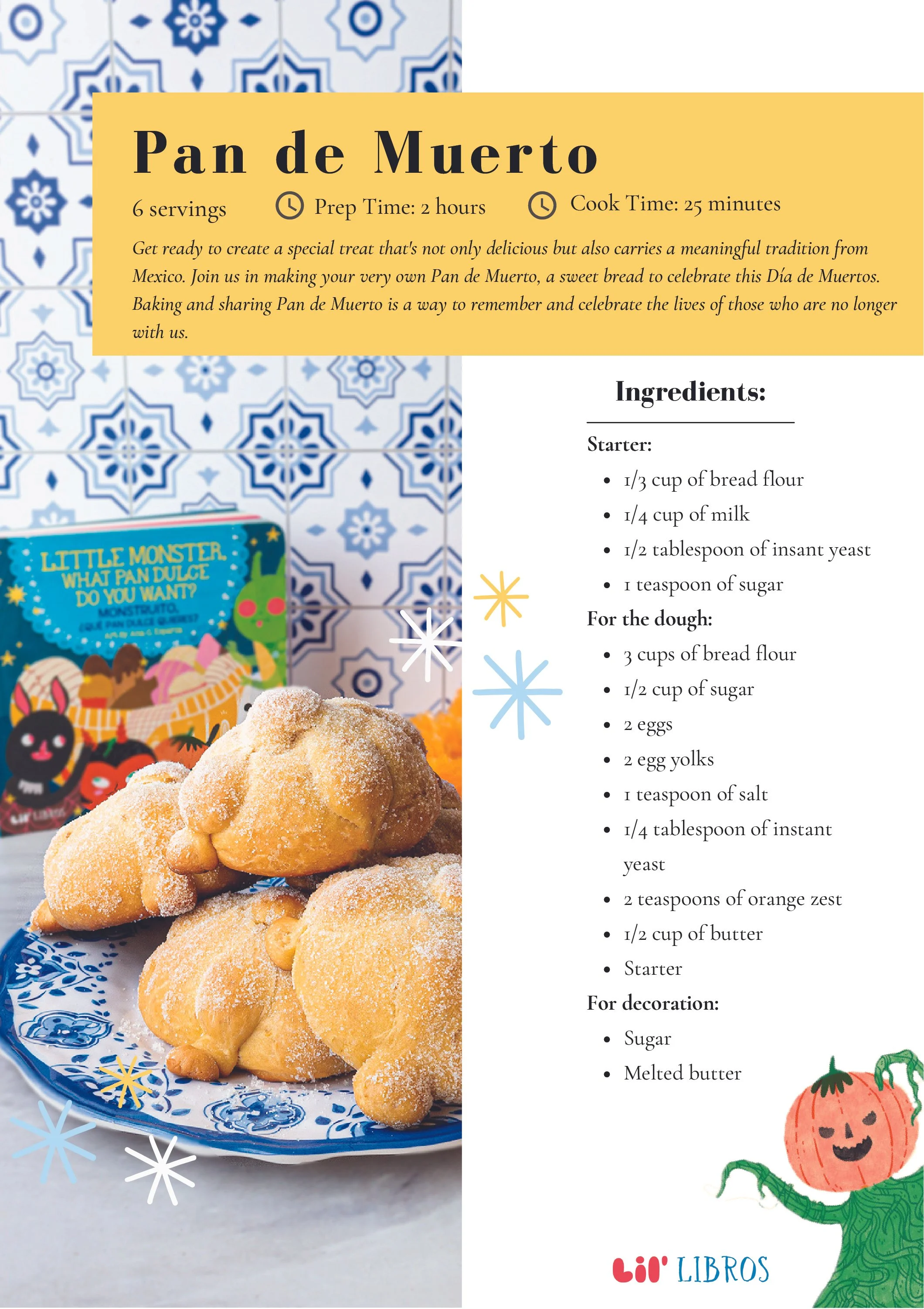 Pan De Muerto Recipe | Lil' Libros Learning Portal