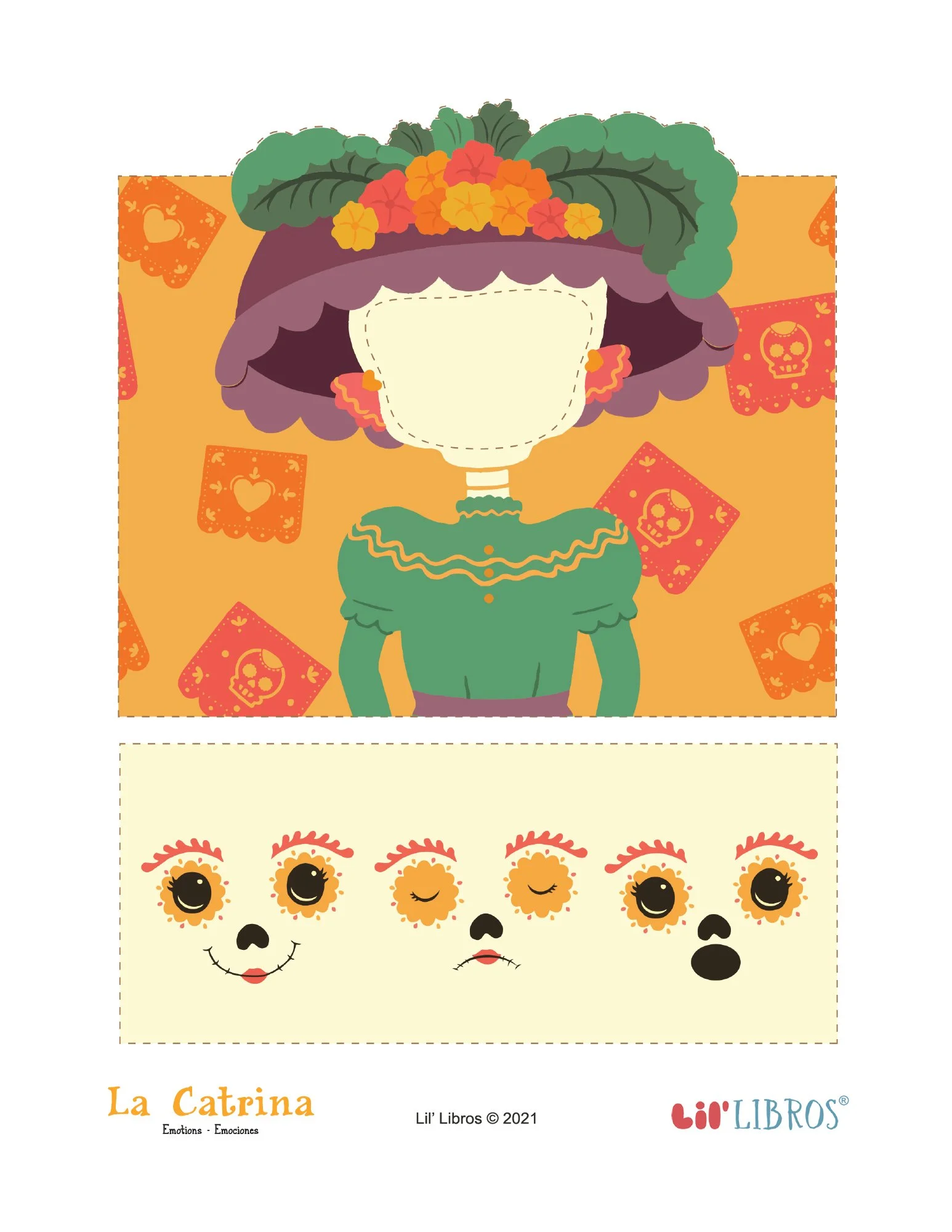 Catrina Emotion Paper Doll | Lil' Libros Learning Portal
