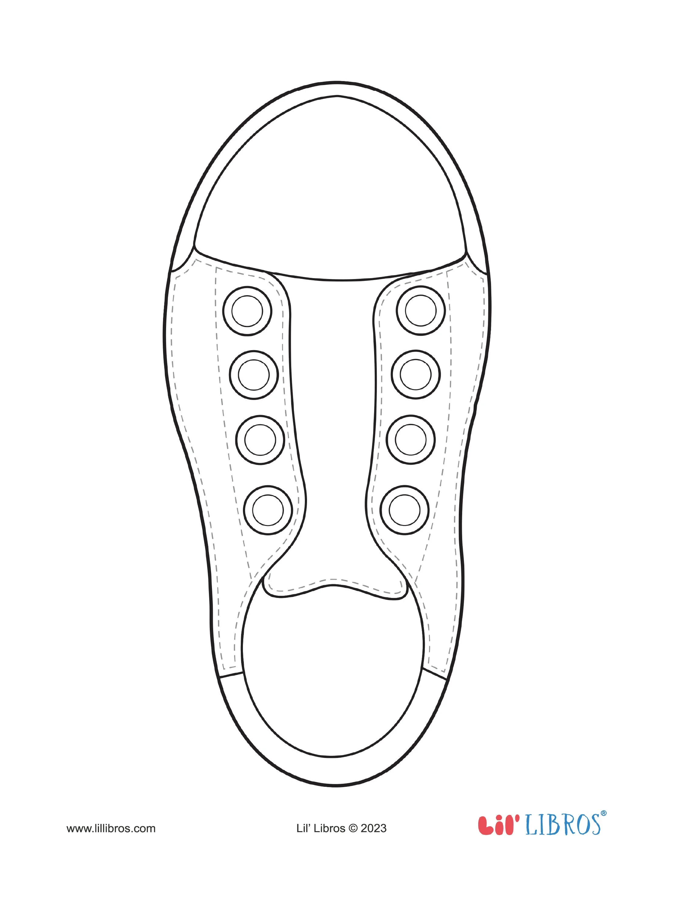 Lace and Tie Shoe Card | Lil' Libros Learning Portal
