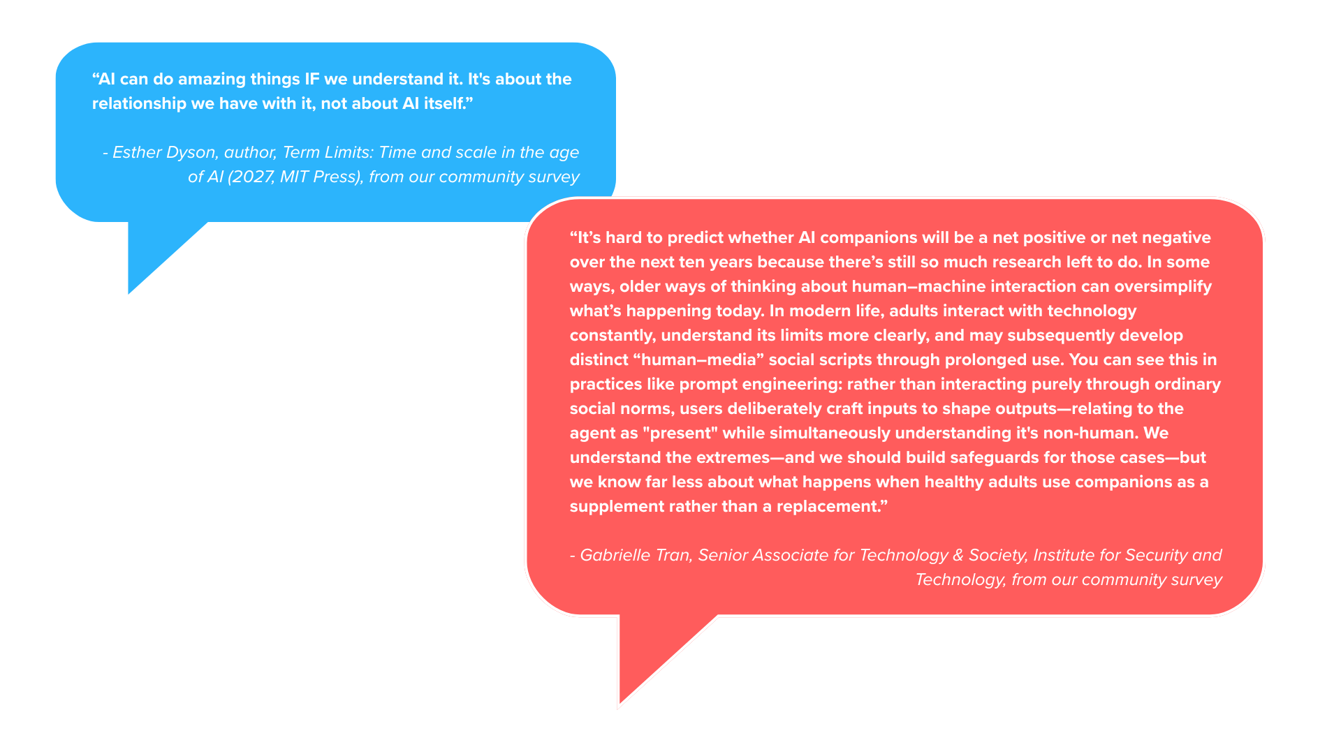 AI Companions: Community Reflections and Multistakeholder ...