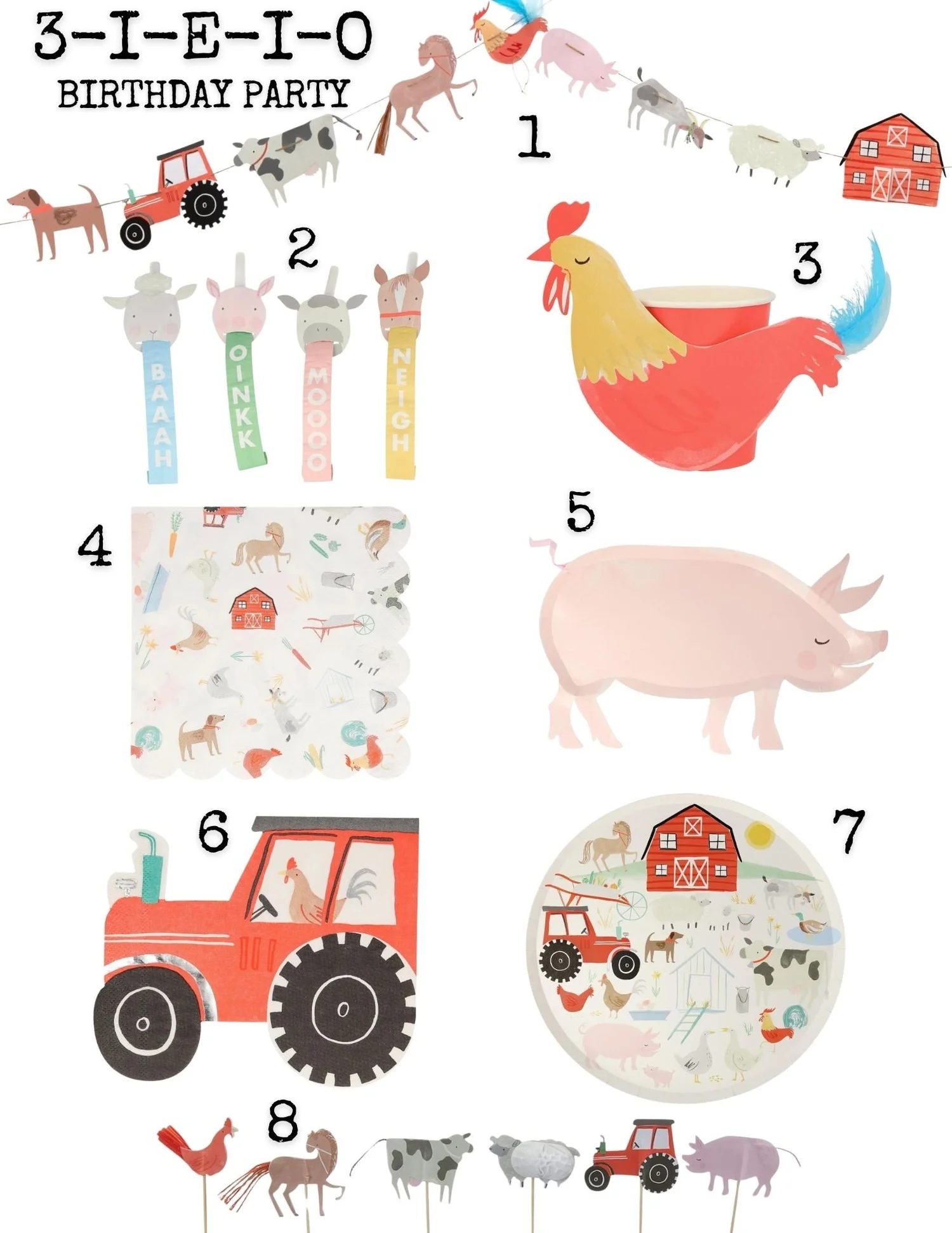 3-I-E-I-O: Farm Birthday Party — HAPPY YAPPY CO