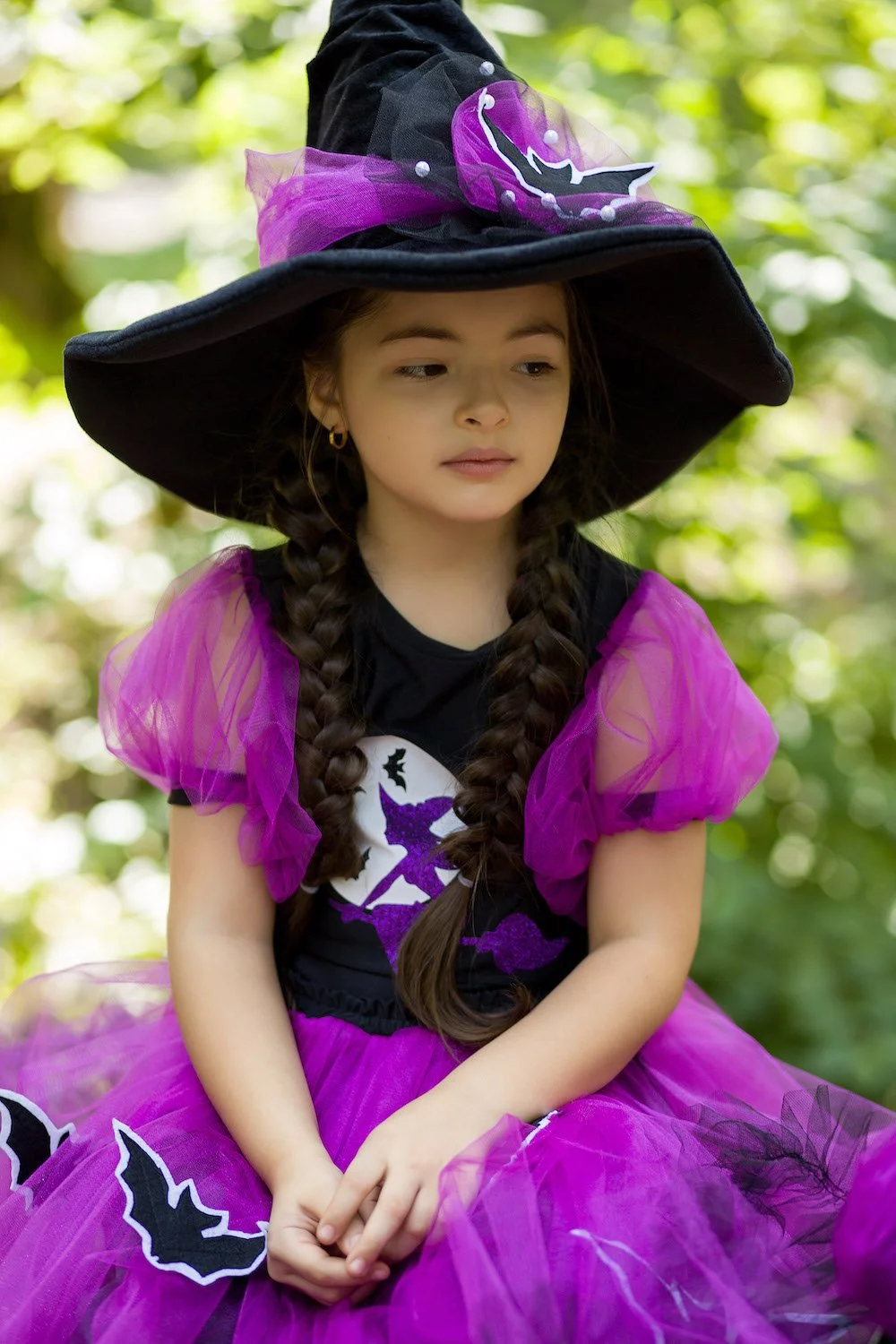 Girls Pink Witch Costume