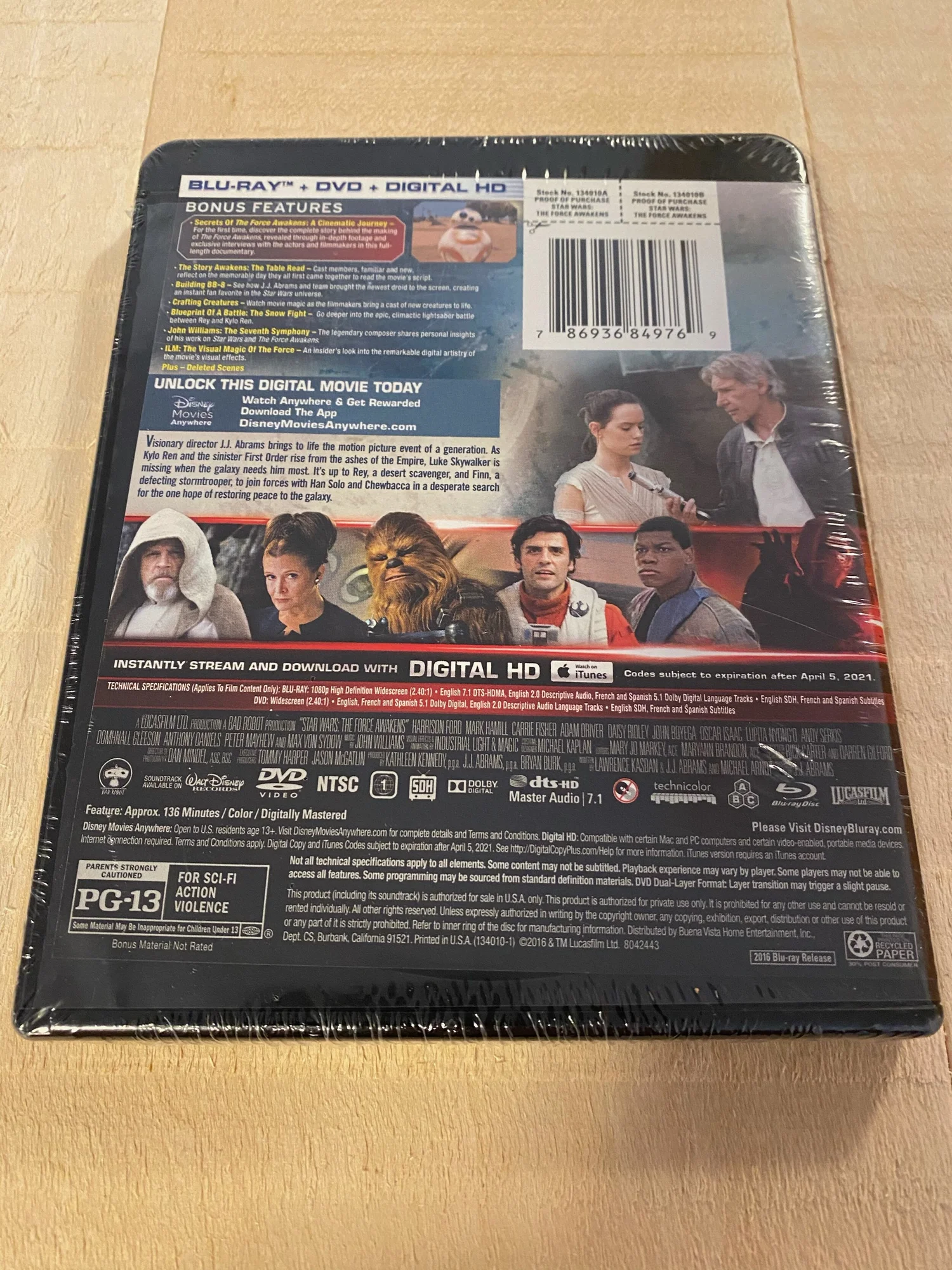 Star Wars 7 Dvd