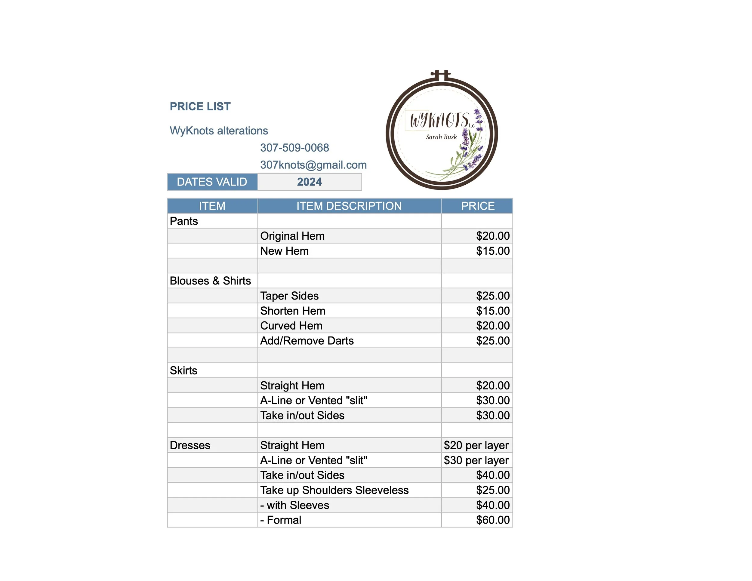 Services 1 — wyknots