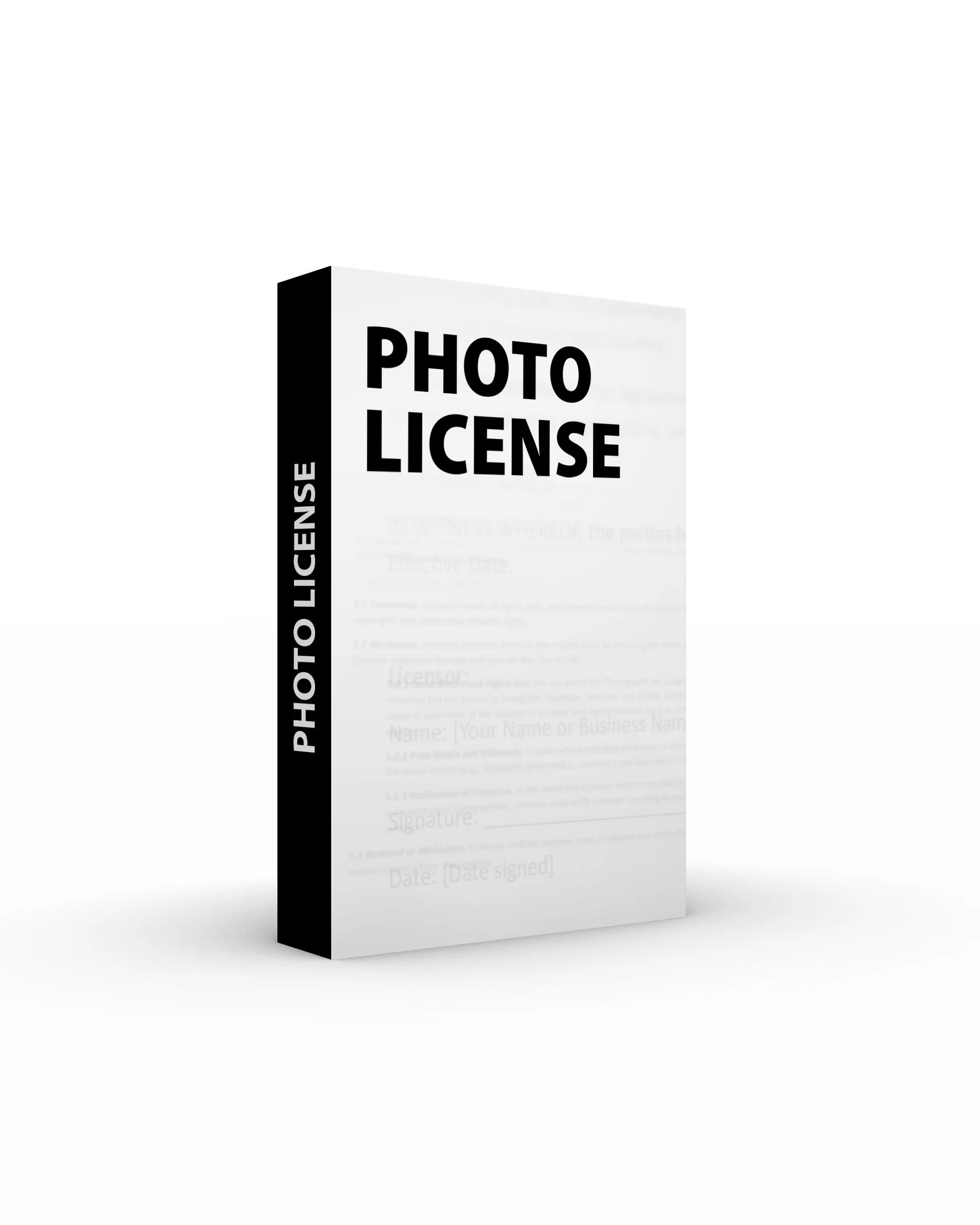 Photography License Agreement — Anthony Gugliotta