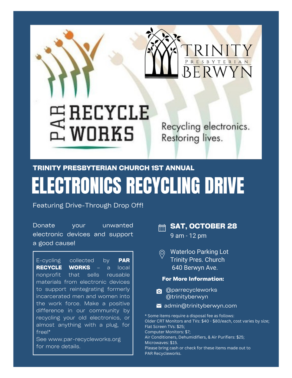 Electronics Recycling Drive — Trinity Presbyterian Church of Berwyn