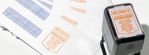 Affordable & Simple Branding with Custom Made Rubber Stamps | BIG SIGN FX