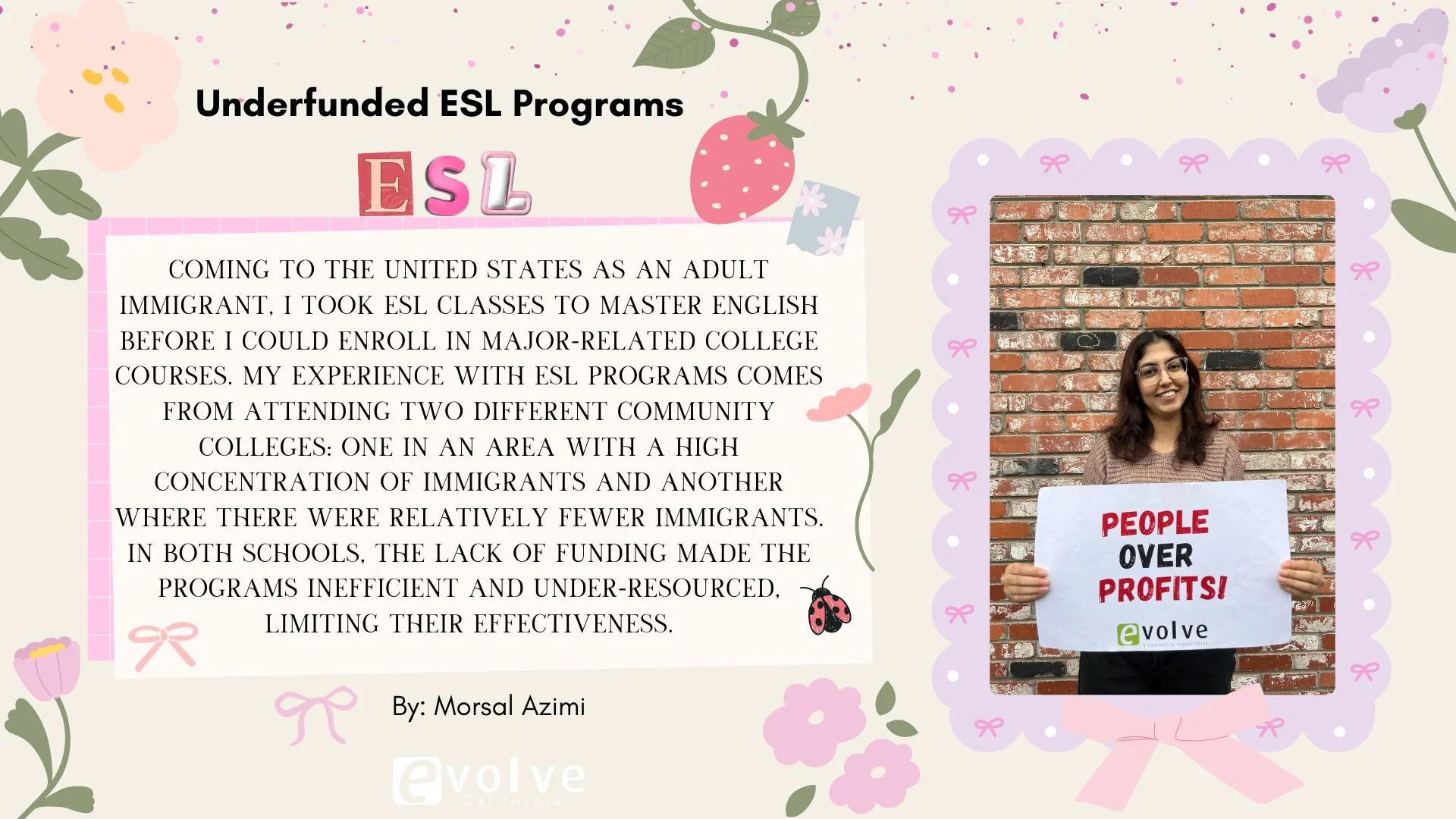 Underfunded ESL Programs — Evolve California
