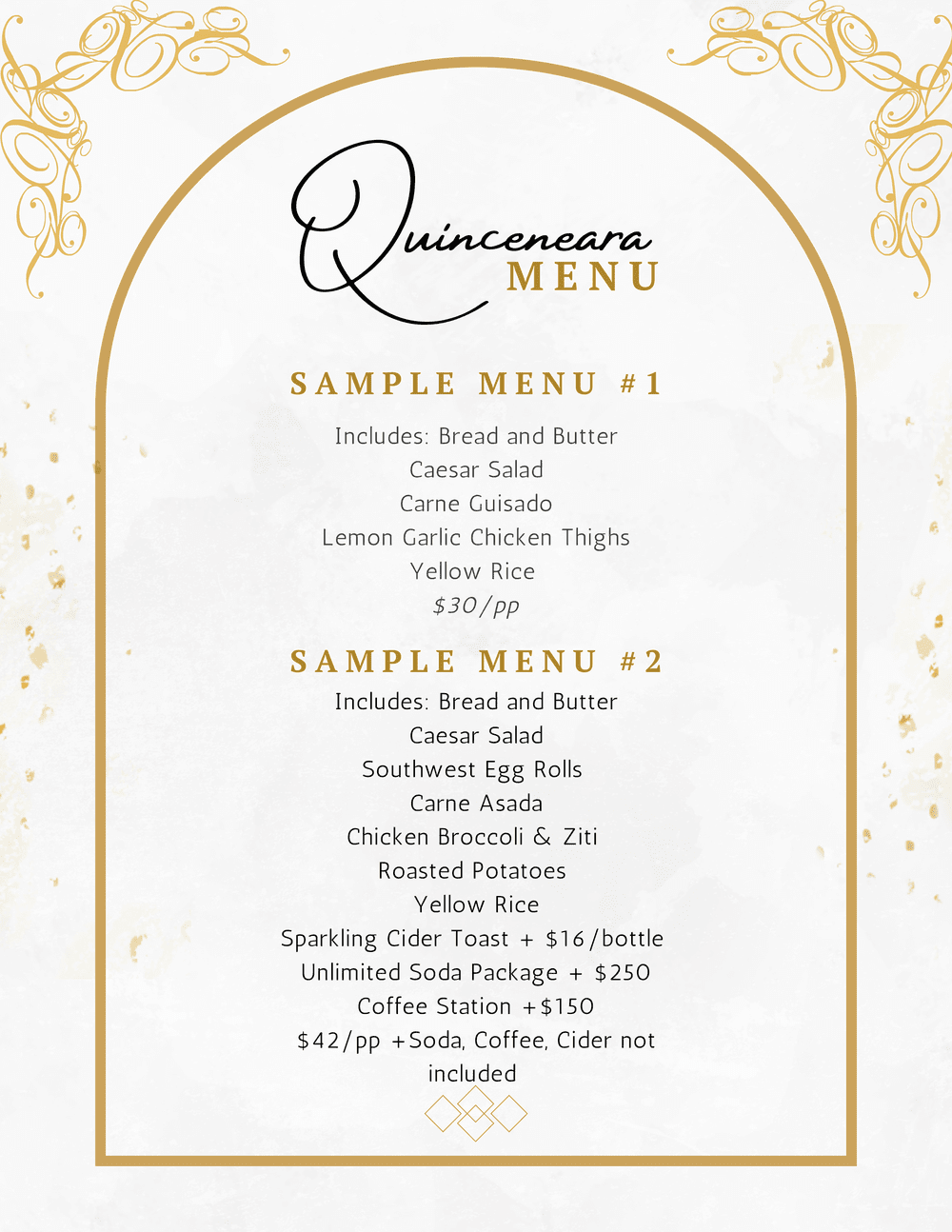 Menu — Casa Lucia