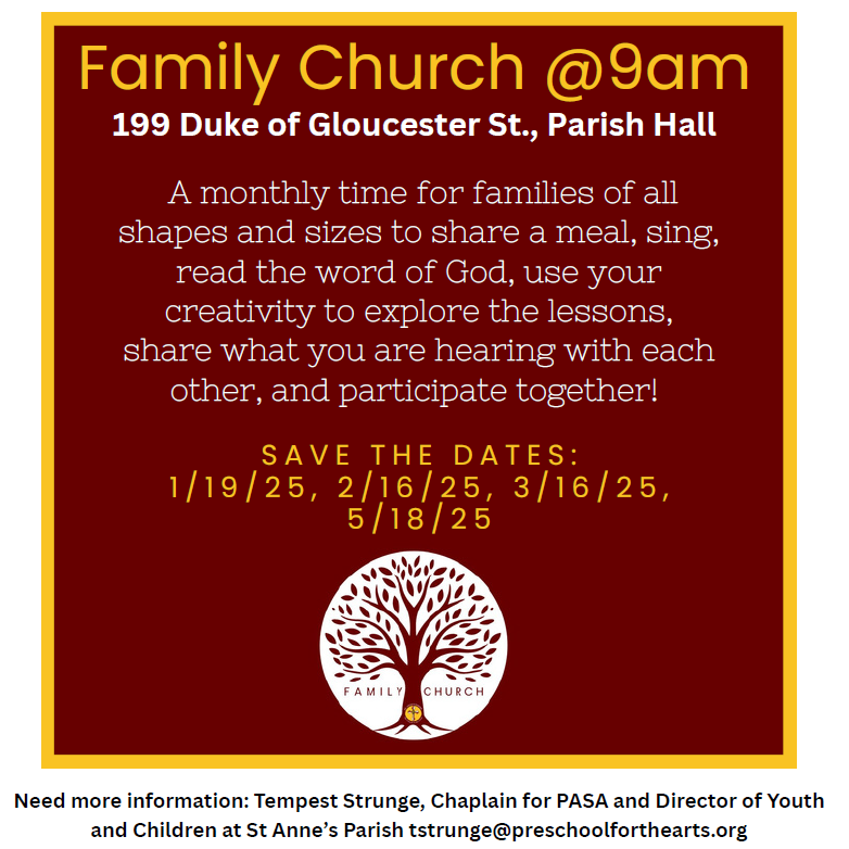 Family Church on February 16 at 9 a.m. — St. Anne's Episcopal Church