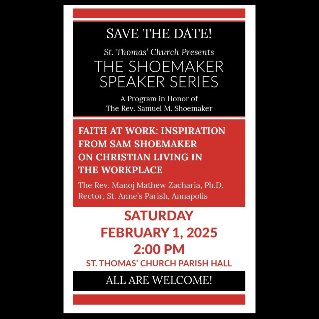 Shoemaker Speaker Series - Feb 1 at 2 p.m. — St. Anne's Episcopal Church