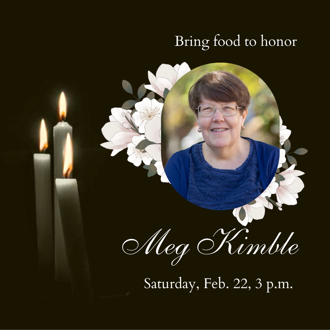 Sign Up for Meg Kimble Funeral Reception — St. Anne's Episcopal Church