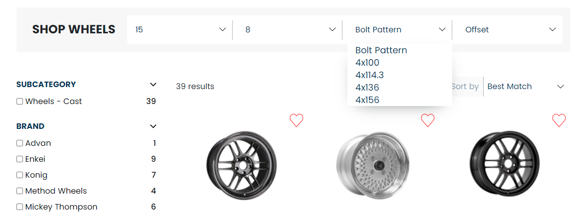 Why does the Year-Make-Model search for wheels and tires require a ...