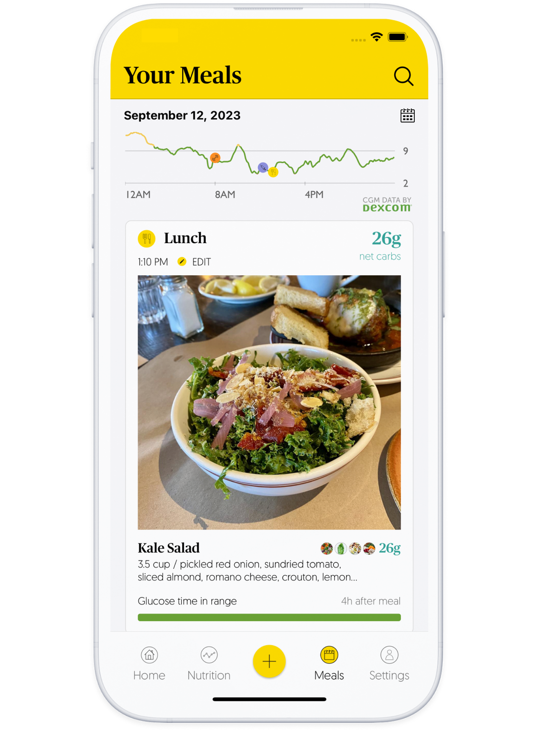 Dexcom Cgm Connected Nutritional Analysis — Rxfood