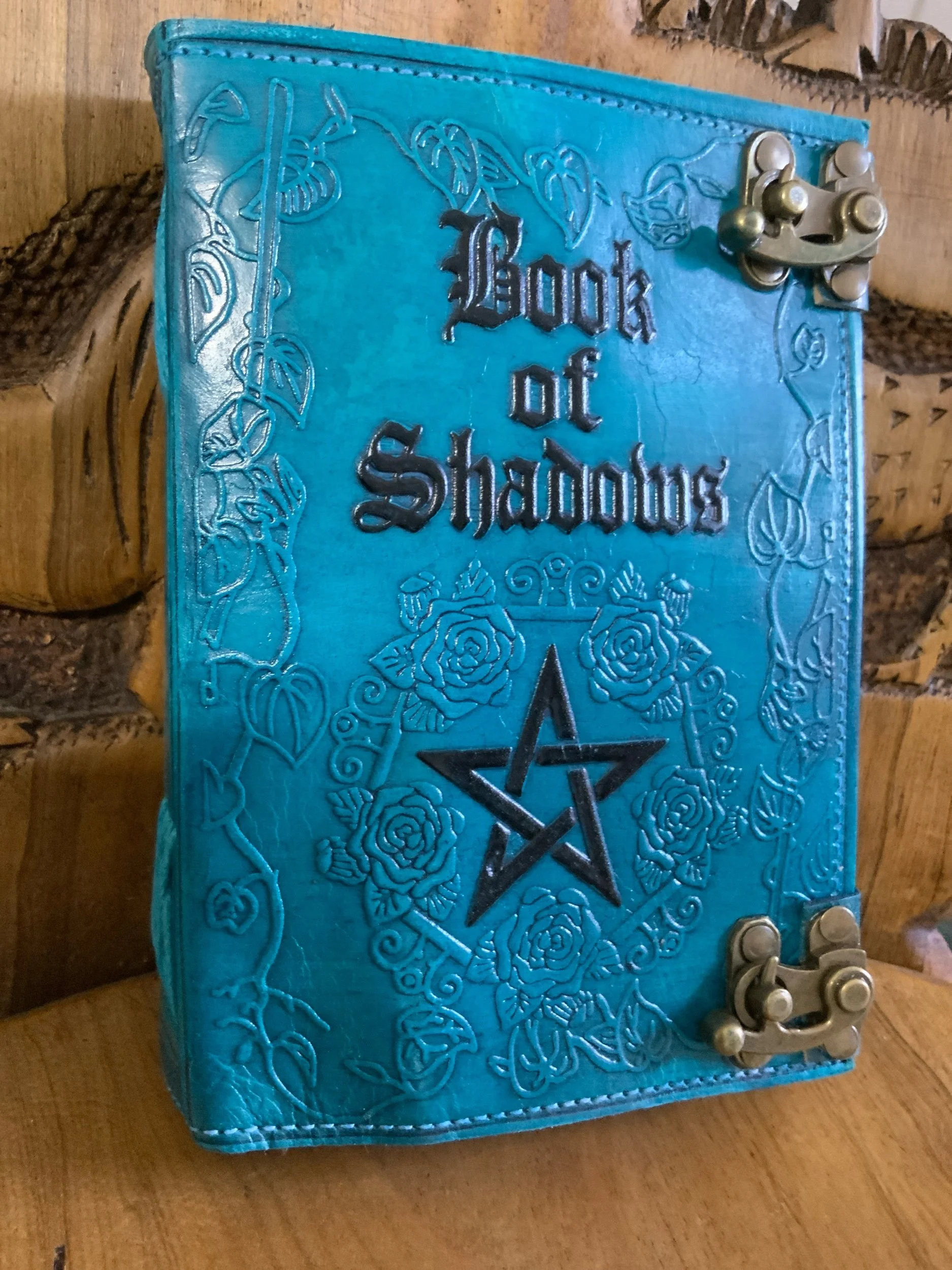 Turquoise blue book of shadows 5 x 7 — The Selene Underground