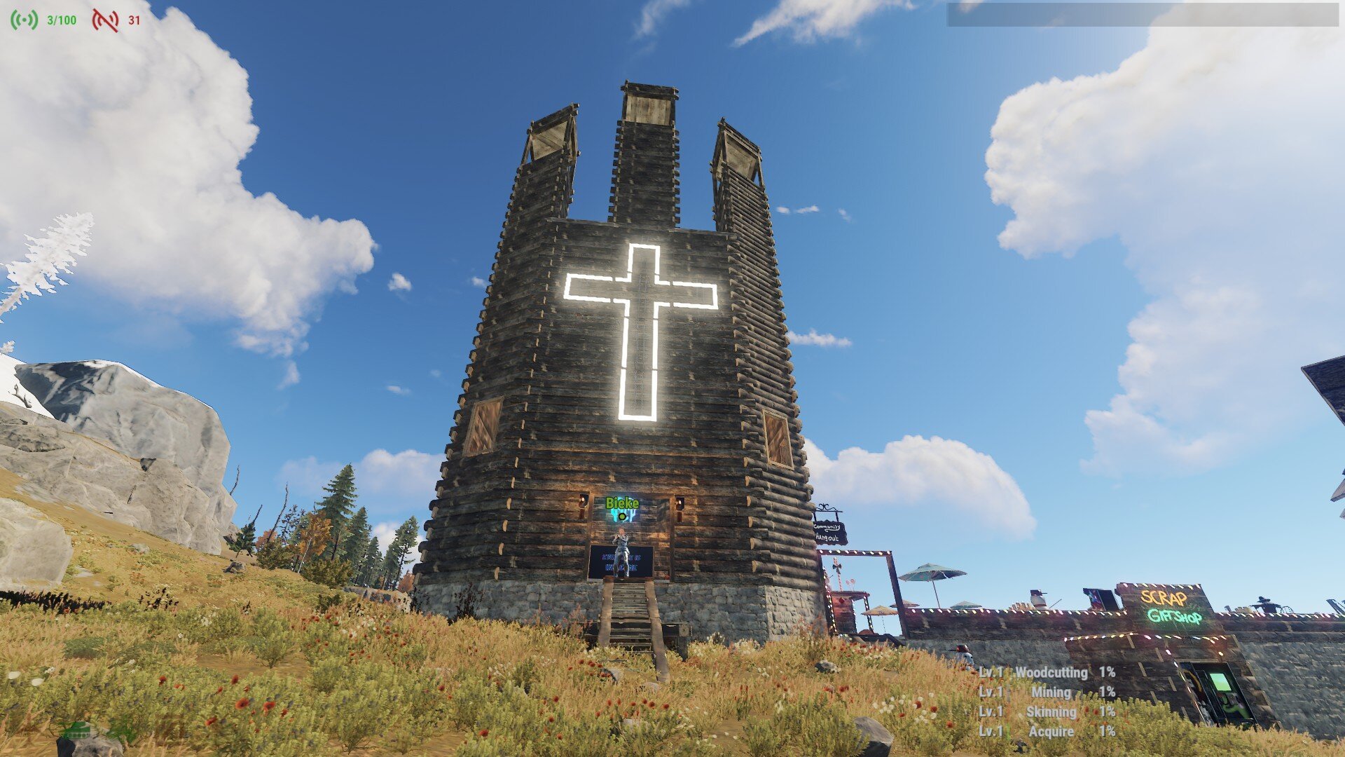 VR MMO Church in the Metaverse