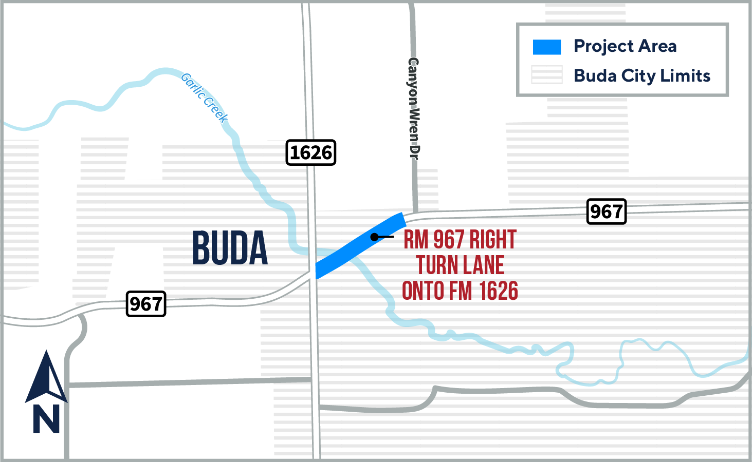 RM 967 Right Turn Lane — Buda Bonds 2021