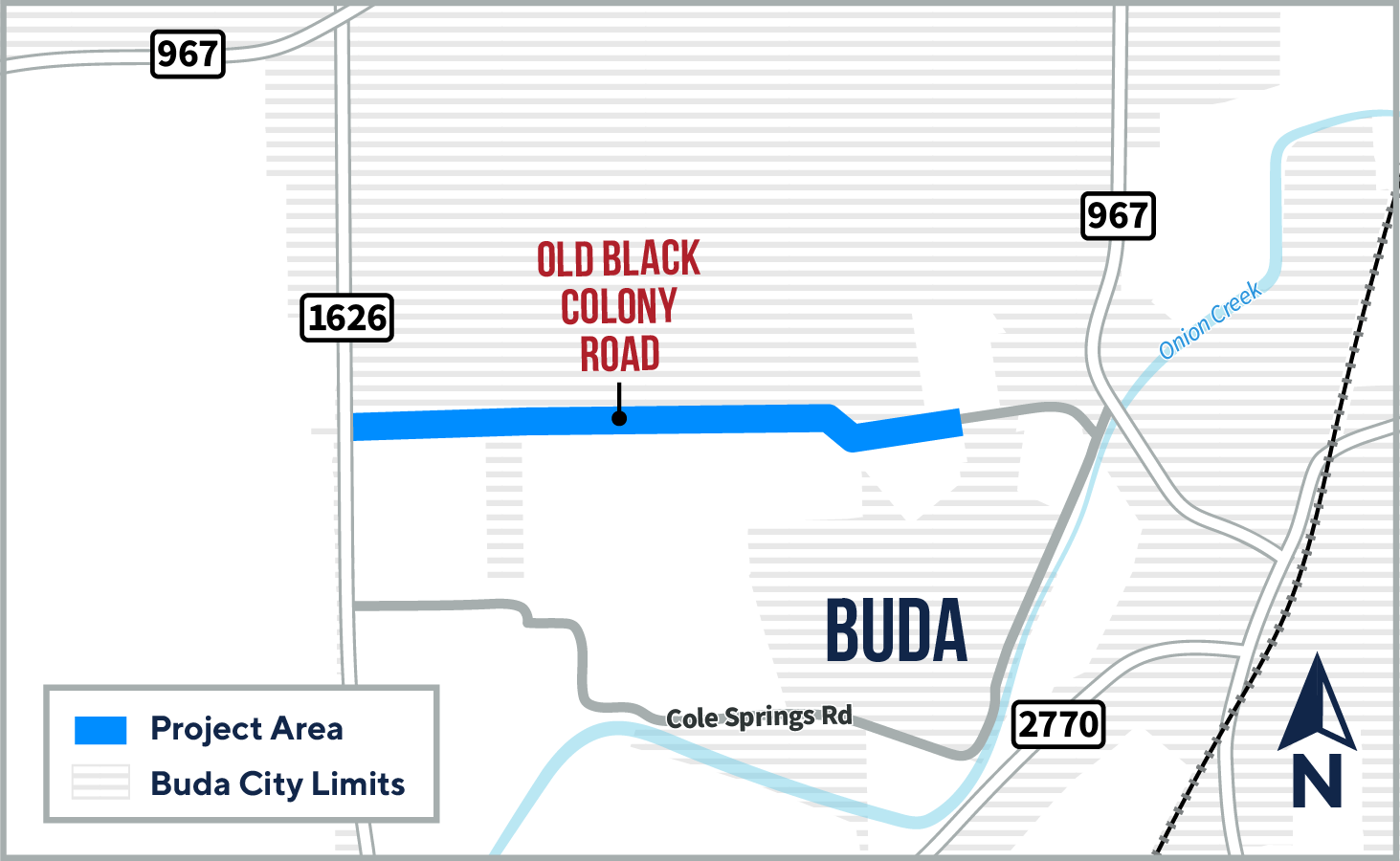 Old Black Colony Road Reconstruction — Buda Bonds 2021