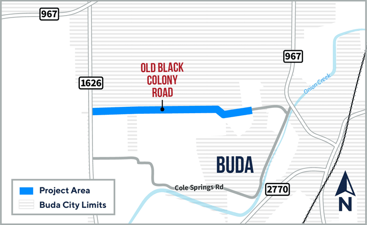 Old Black Colony Road Reconstruction — Buda Bonds 2021