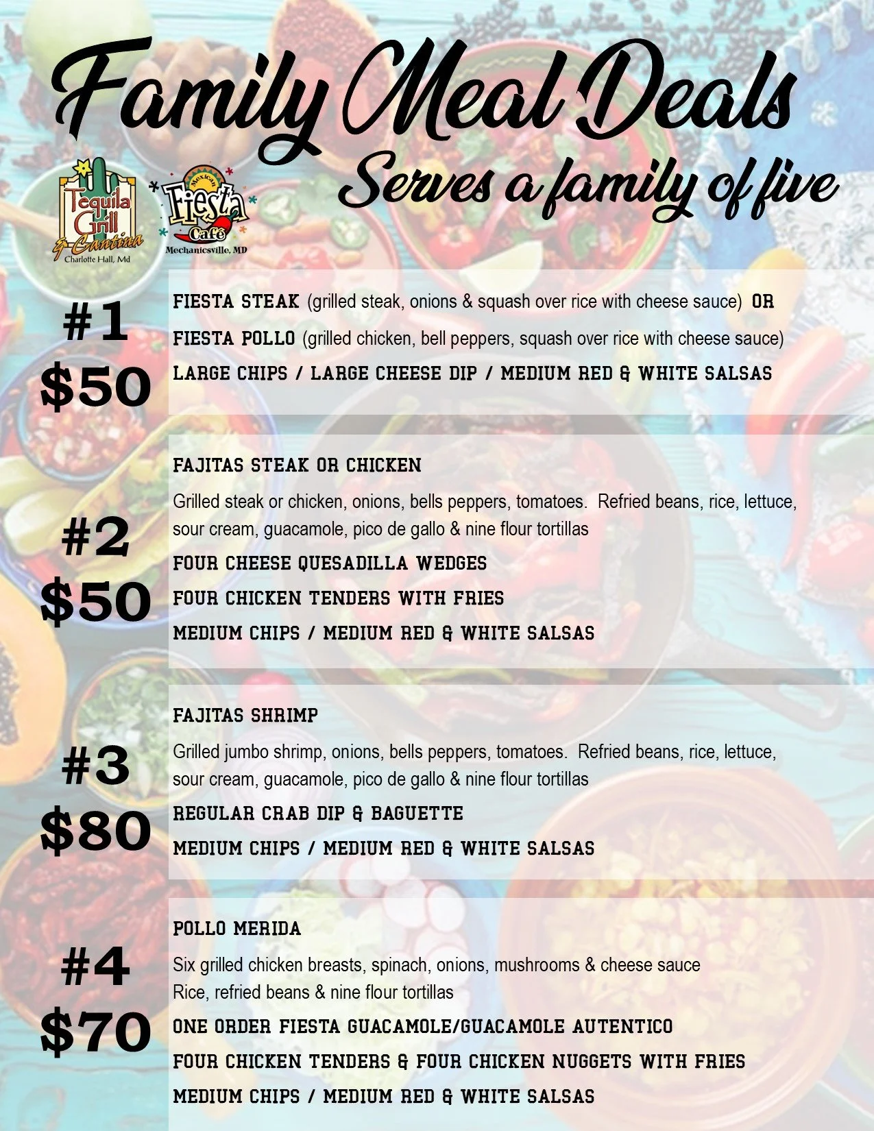 Menu — Fiesta Cafe