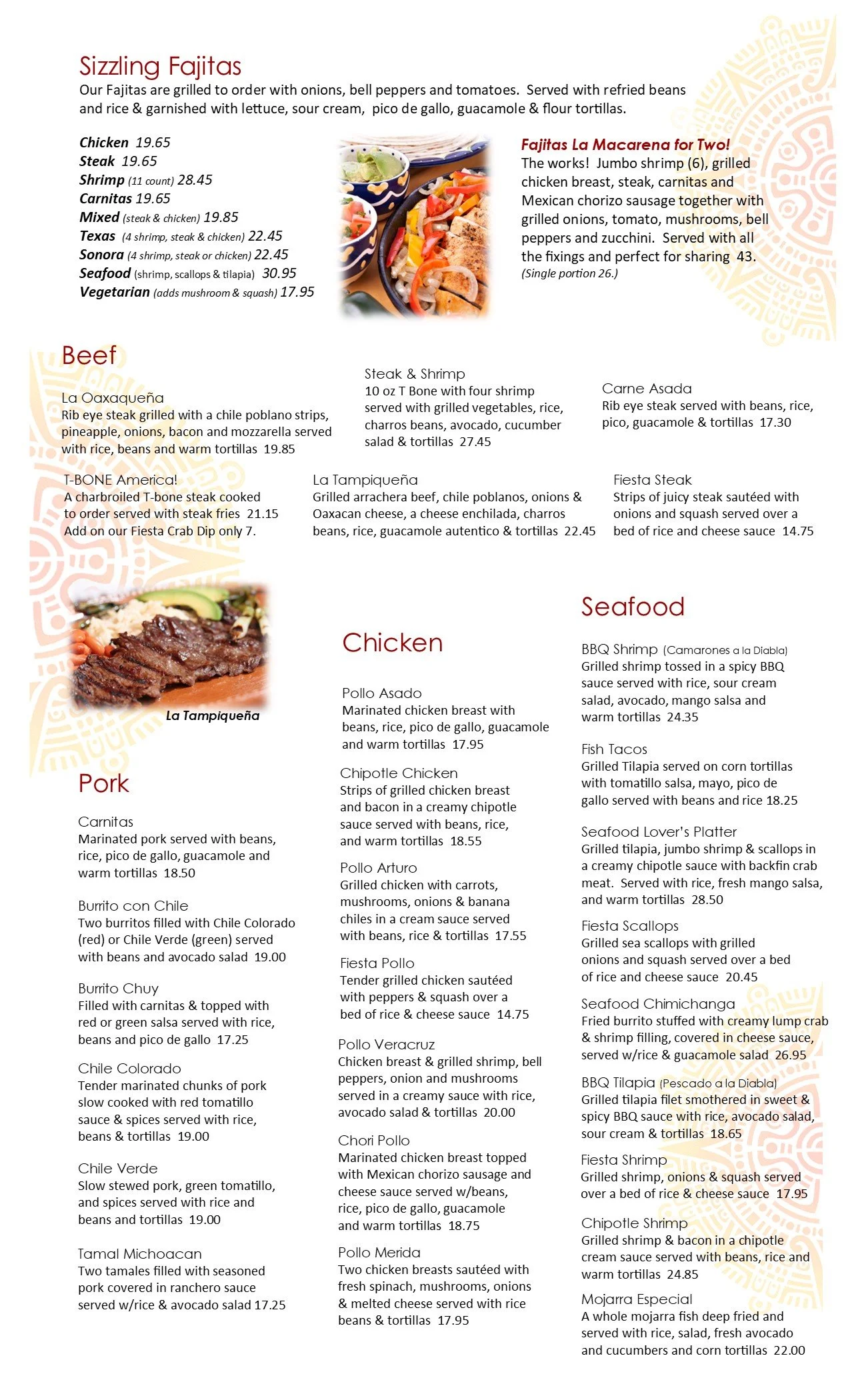 Menu — Fiesta Cafe