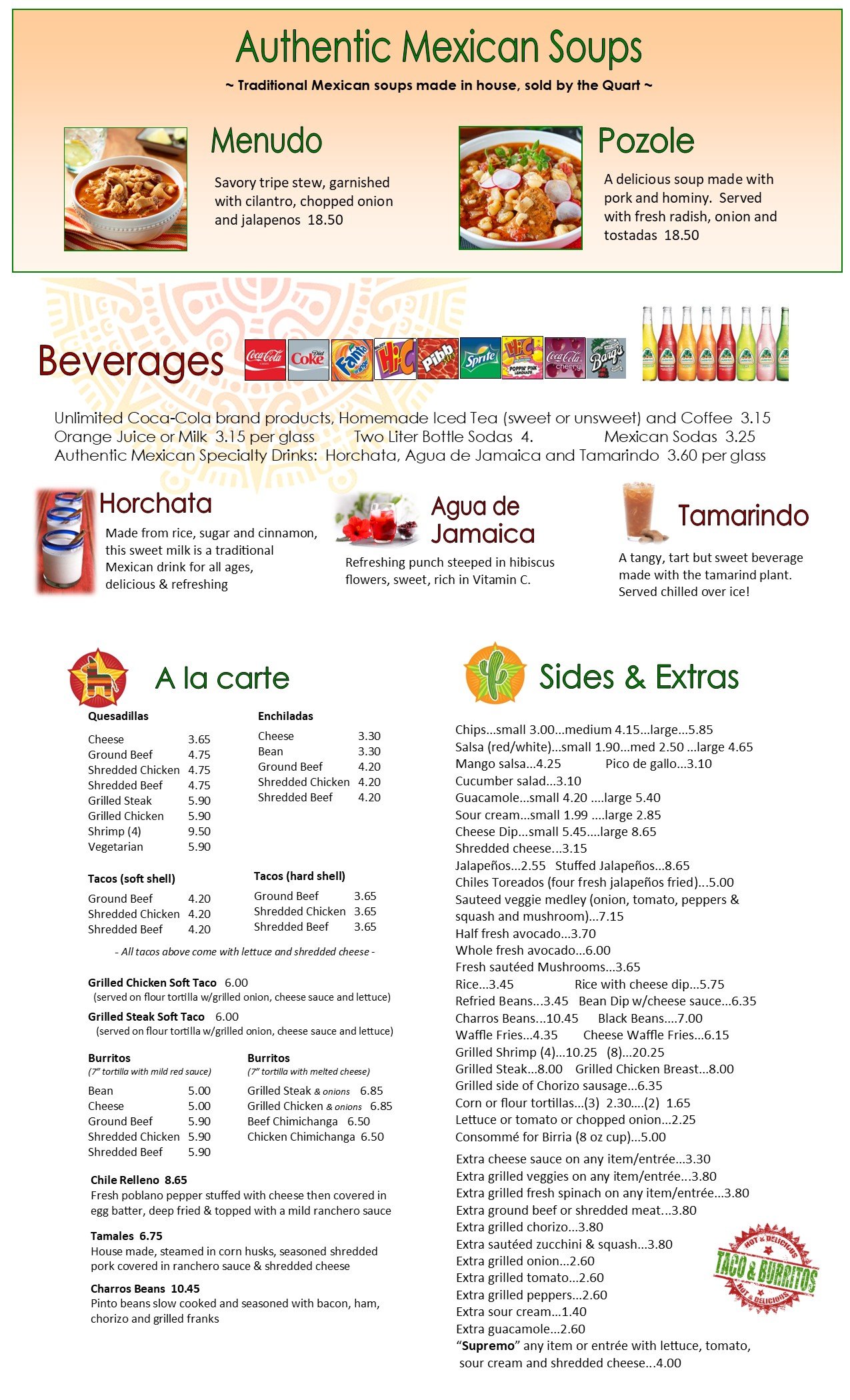 Menu — Fiesta Cafe
