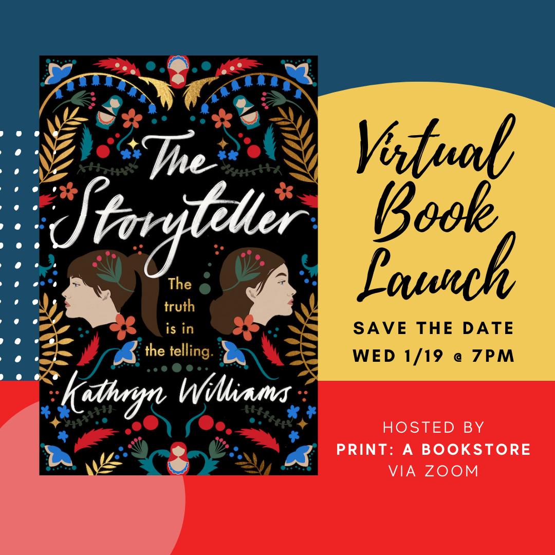 THE STORYTELLER by Kathryn Williams Book Launch with Print: A Bookstore ...