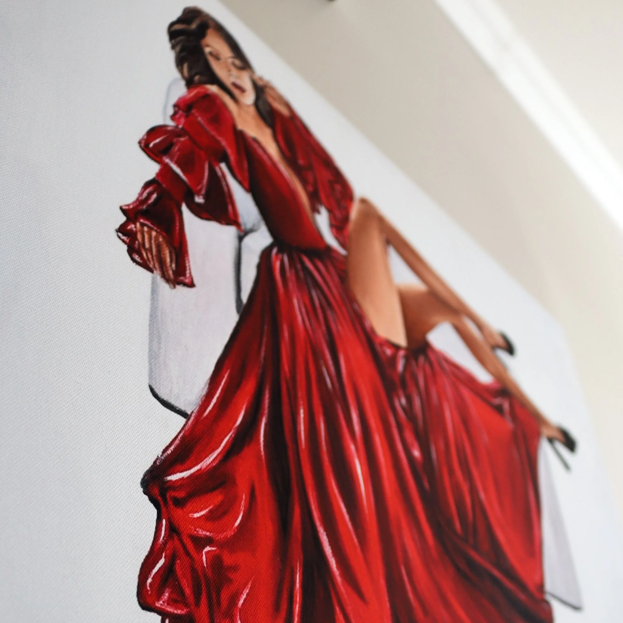 ORIGINAL "when all is red and done" — Marcela Buckley Art