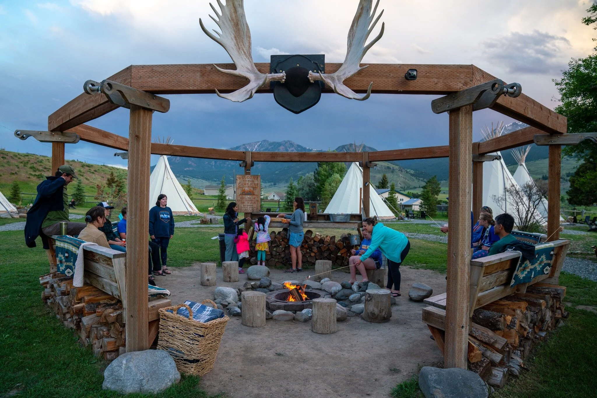 Luxe tipi lodging just 5 miles from Yellowstone National Park ...