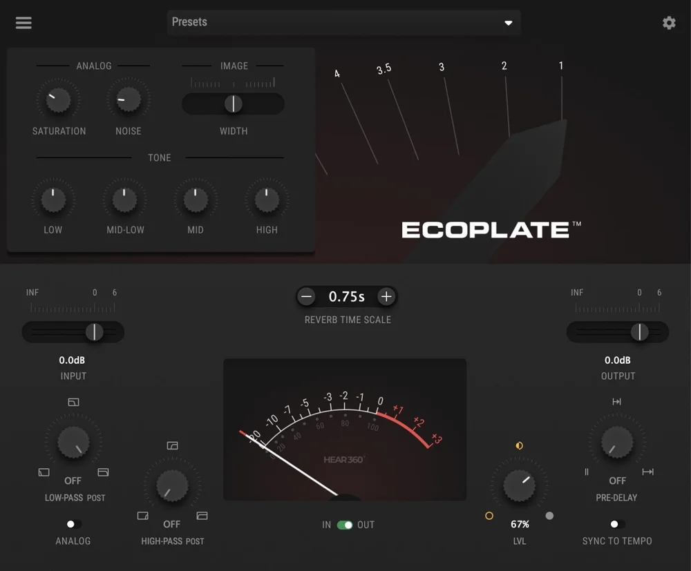 Ecoplate Plate Reverb Plugin — The Department of Sound