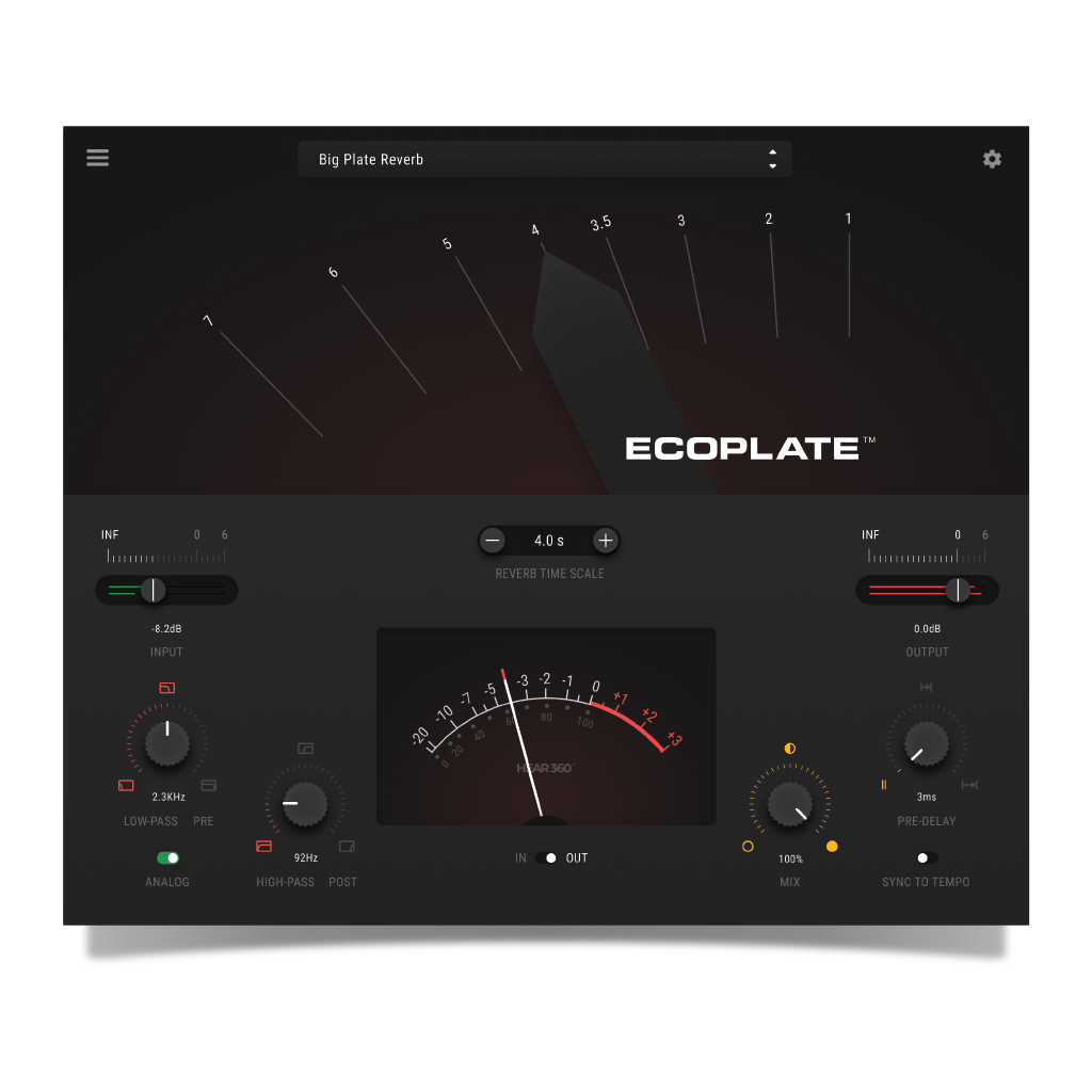 Ecoplate Plate Reverb Plugin — The Department of Sound