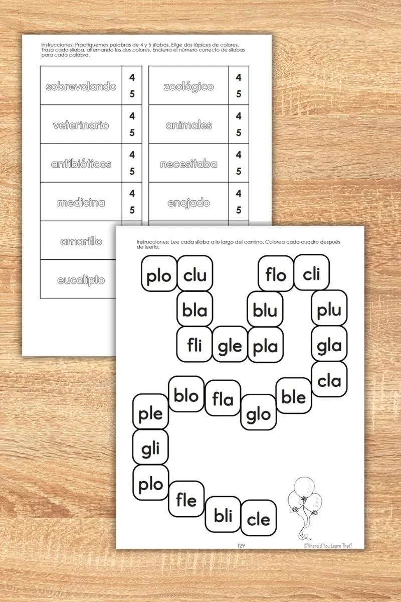 Parts of a Plant - Spanish — Where'd You Learn That? Homeschool