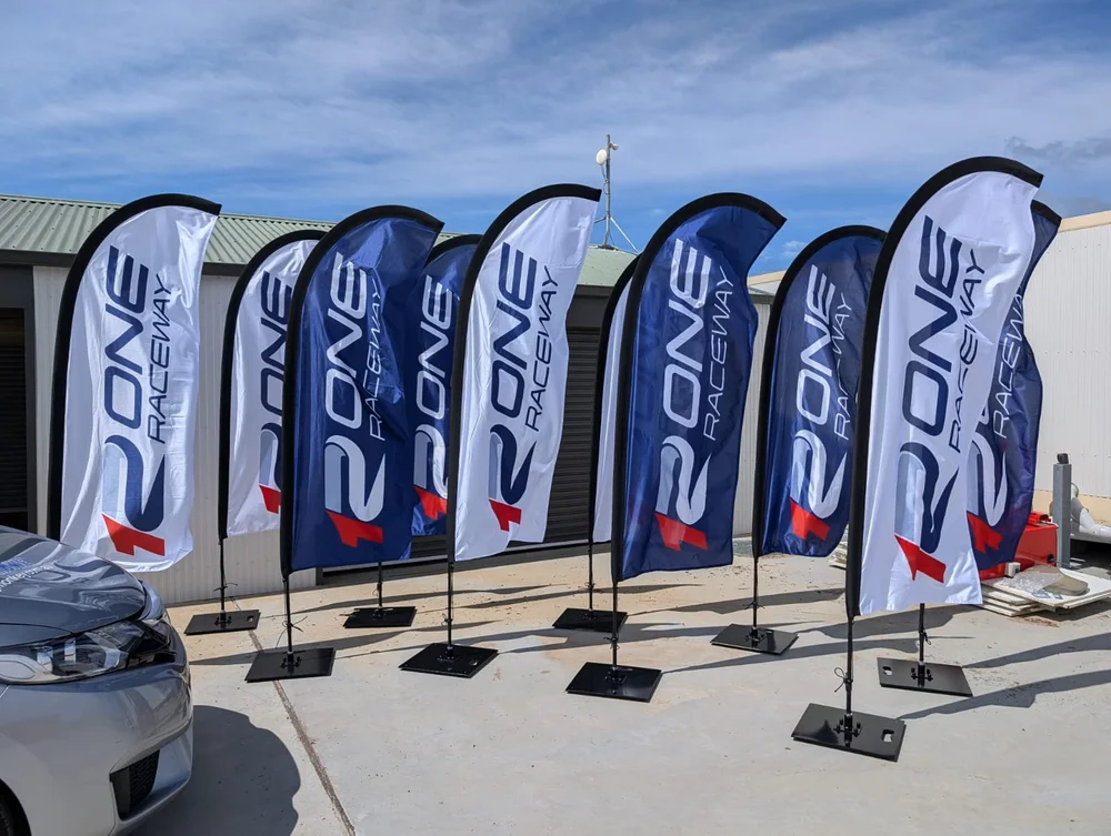 Tear Drop Flags & Bow Banners — Flag Monkey