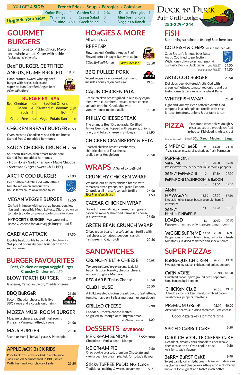 Menu — Dock n Duck